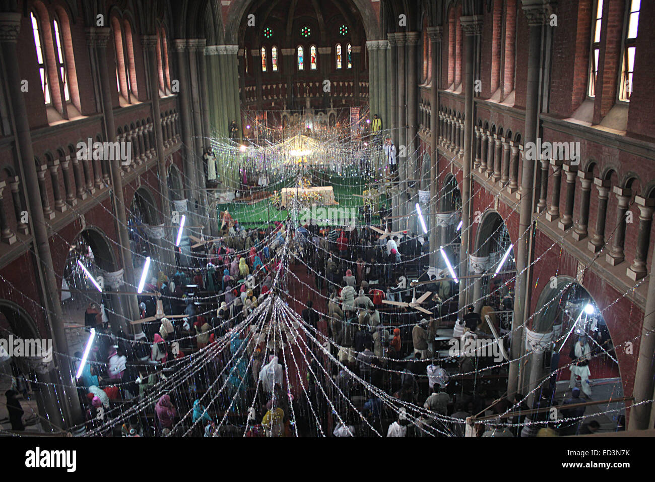 Pakistani Christians performing their religious rituals at “Saint ...