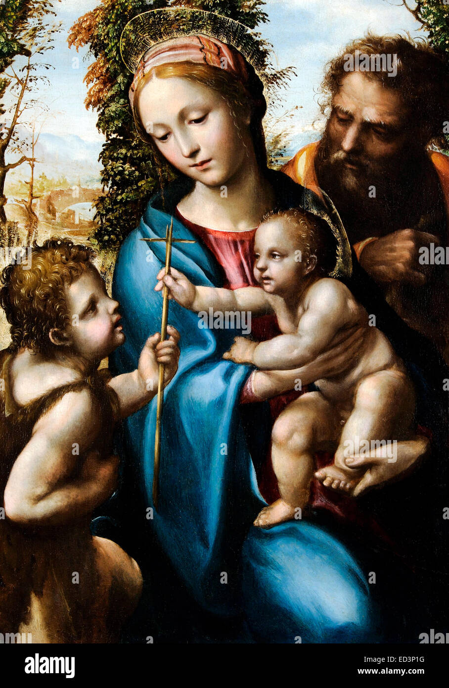 Giovanni Antonio Bazzi "Sodoma", Holy Family with Young Saint John 1525 ...