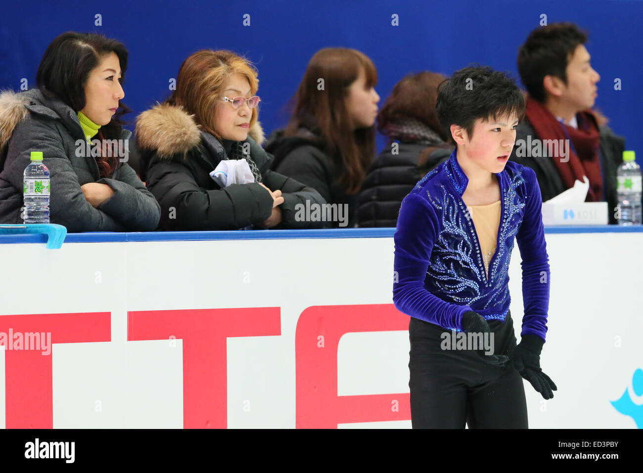 Big Hat, Nagano, Japan. 26th Dec, 2014. (L-R) Machiko Yamada, Shoma Uno ...