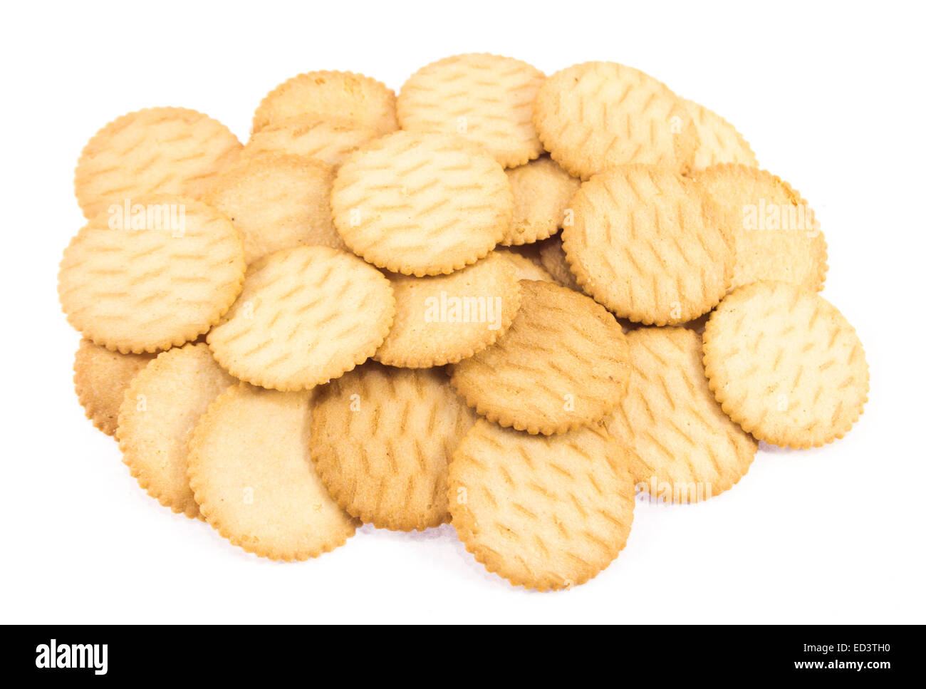Biscuits isolated on white background Stock Photo - Alamy
