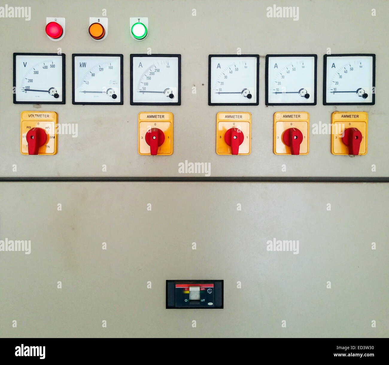 Electrical control panel of water pump in the industry plant Stock ...