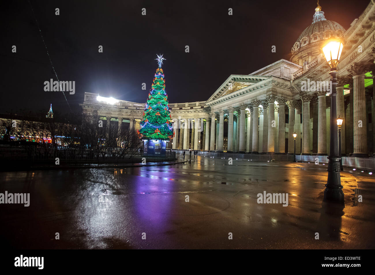 Kazan Cathedral or Kazanskiy Kafedralniy Sobor also known as the Cathedral of Our Lady of Kazan ...