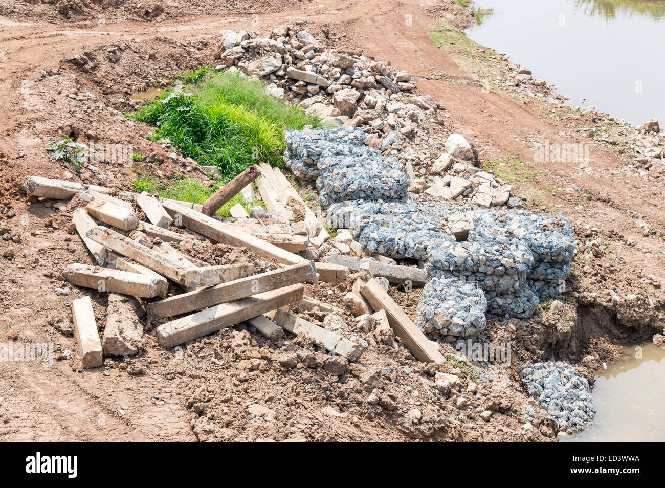 Broken bank dam hi-res stock photography and images - Alamy