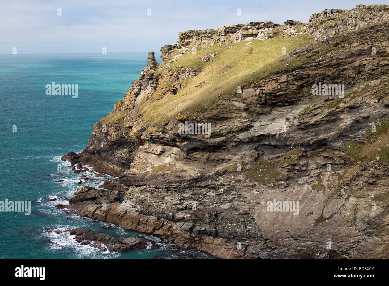 The cliffs near Tintagel, Cornwall, England, UK Stock Photo - Alamy