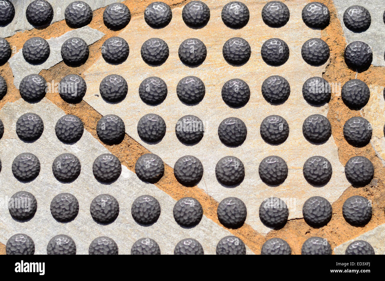 dirty path foot block in the park background texture Stock Photo - Alamy