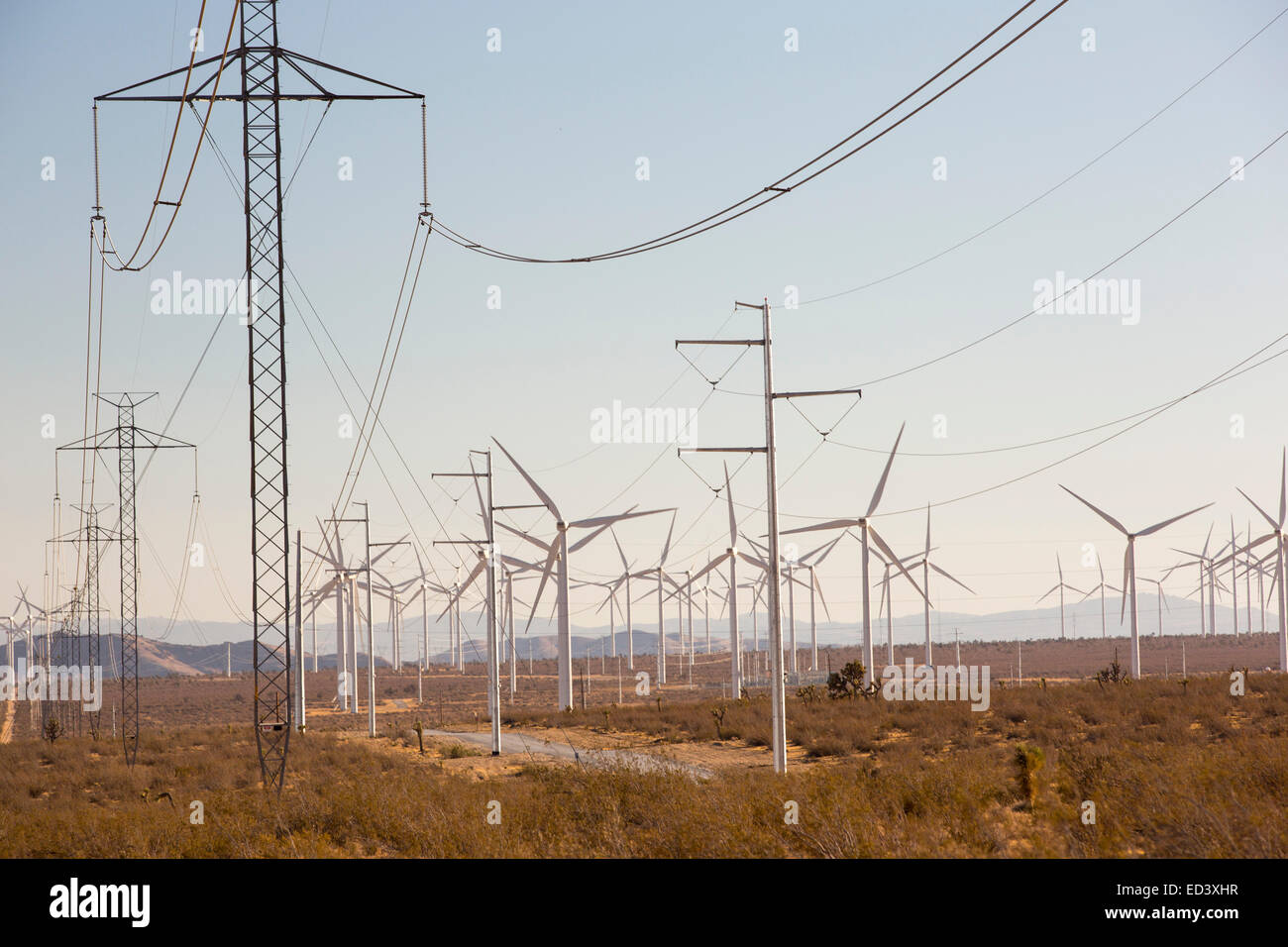The Tehachapi Pass wind farm, California, USA Stock Photo - Alamy
