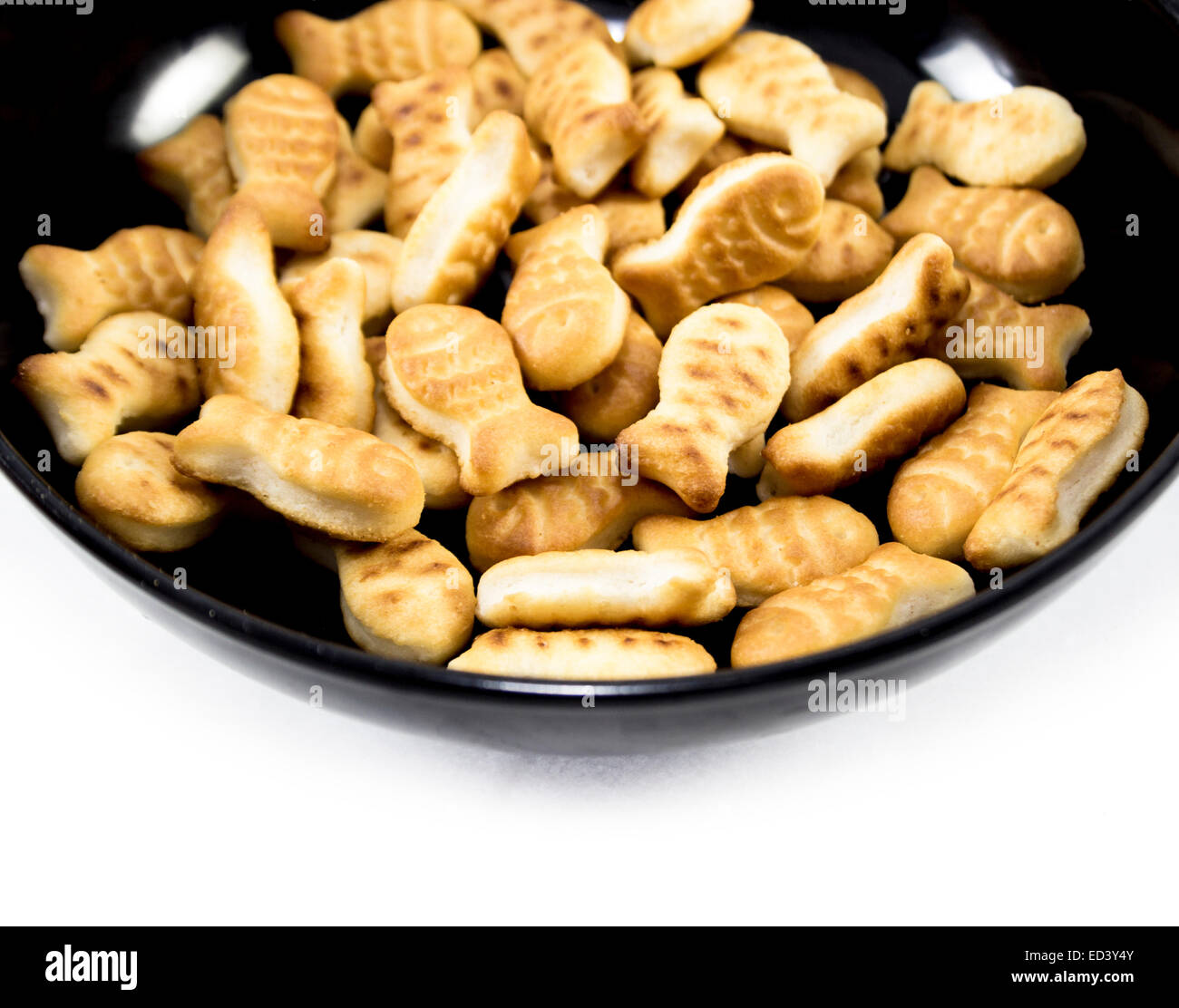 salted cookies stack on white background Stock Photo - Alamy