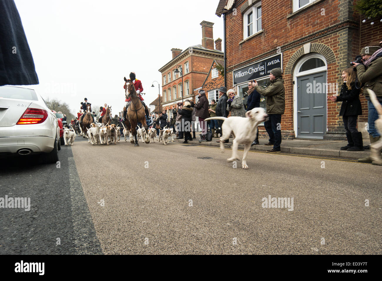 19th December 2014; Tenterden Kent UK. The annual boxing day hunt ...
