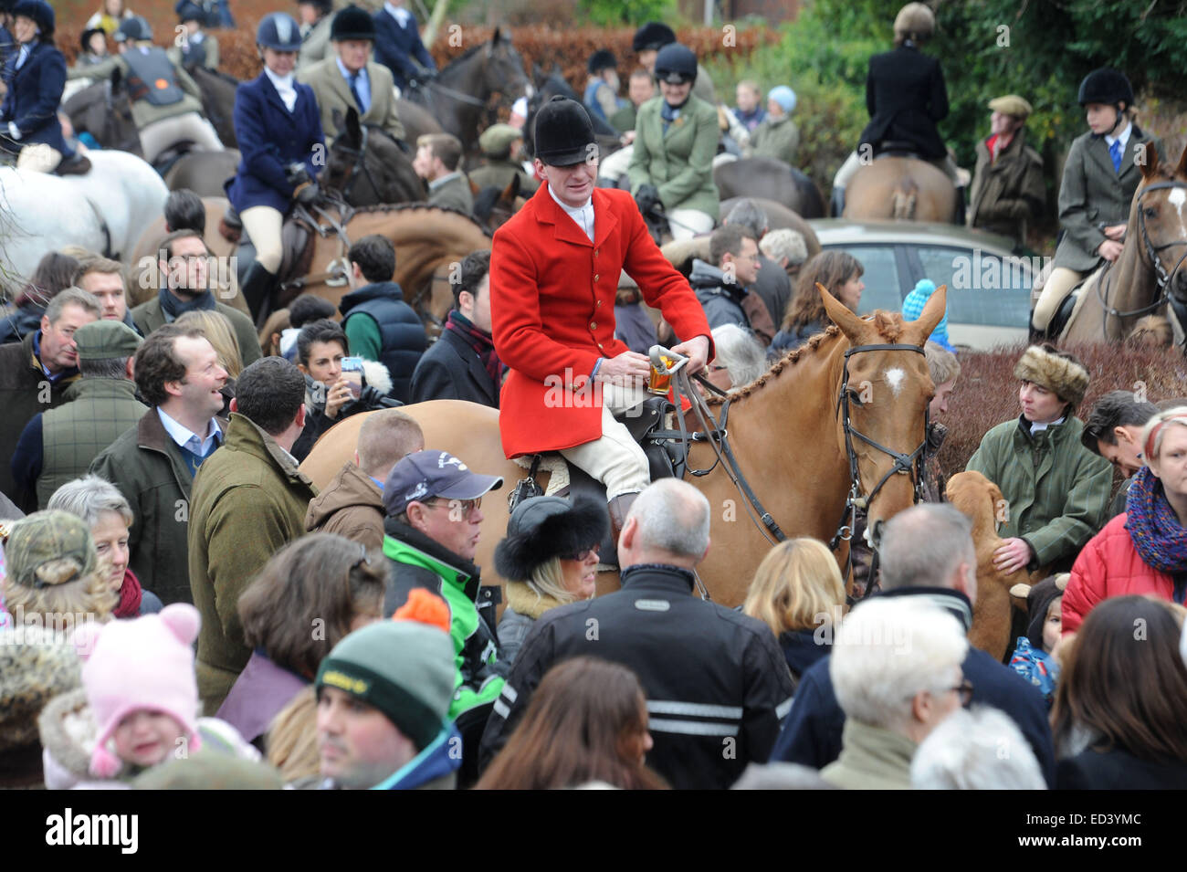 Blandford Forum, Dorset, UK. 26th December, 2014. Portman Hunt ...