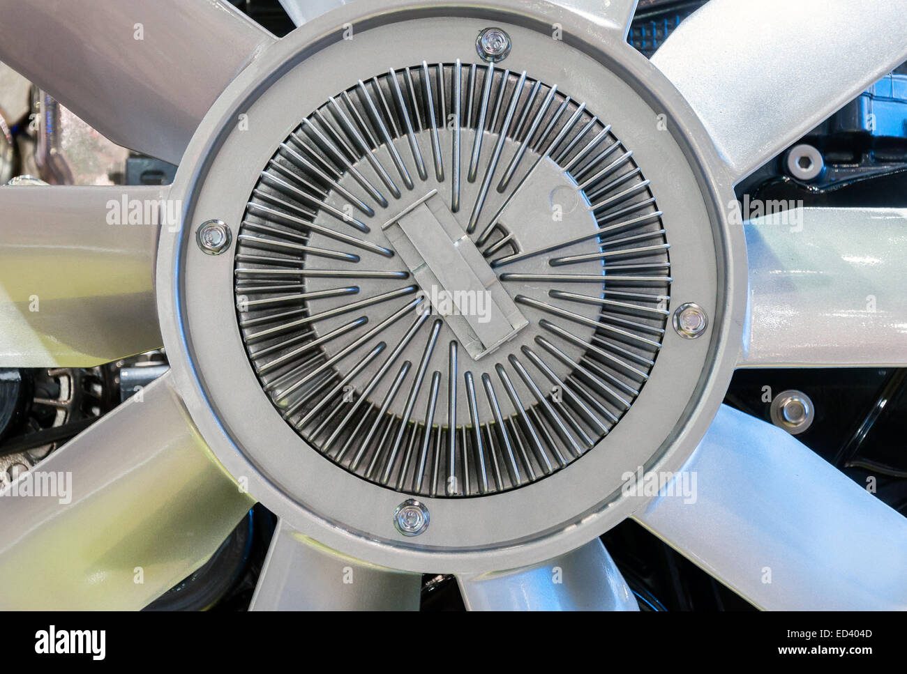 New engine fan of the medern car Stock Photo - Alamy