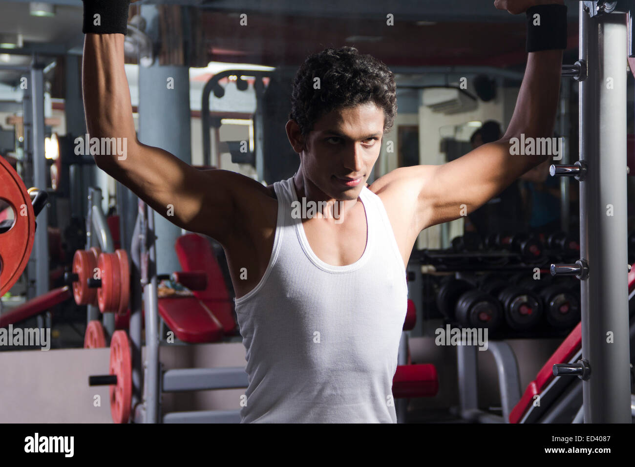 Indian Man Gym Body Building High Resolution Stock Photography and ...