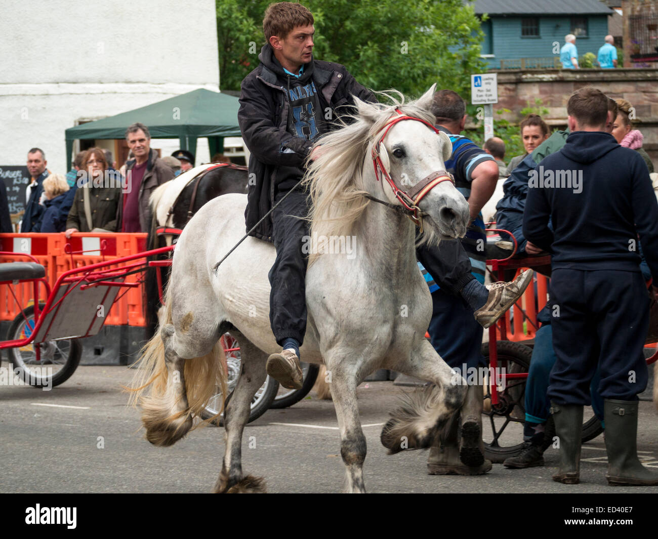 Gypsies,Romanys,'travellers', at Appleby Horse Fair, held every June in ...