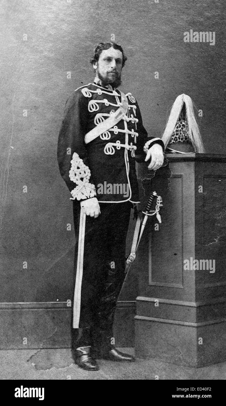 Victorian Light Horse Volunteers officer C1870s Stock Photo - Alamy