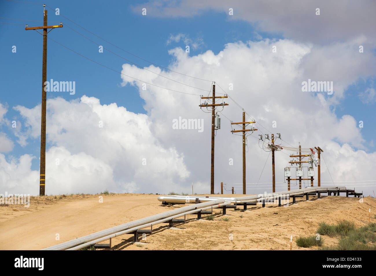 The Kern River oilfield in Oildale, Bakersfield, California, USA ...