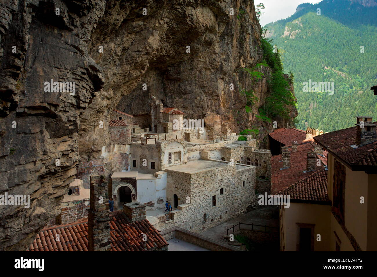 Inside the ancient Sumela monastery - originally Greek orthodox - near ...