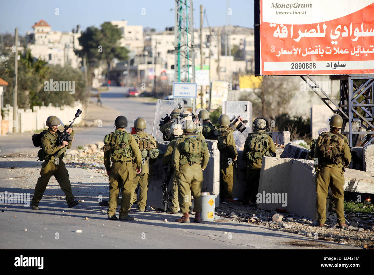 Dec. 26, 2014 - Silwad, West Bank, Palestinian Territory - Israeli ...
