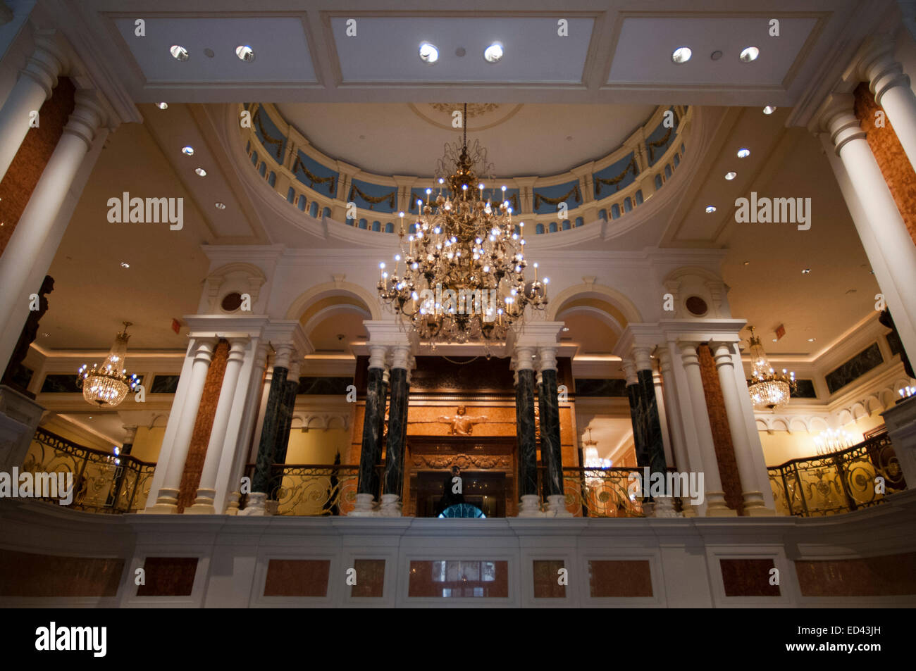 Hall, lobby of the Palace Hotel, formerly conformed Villard Houses. 455 ...
