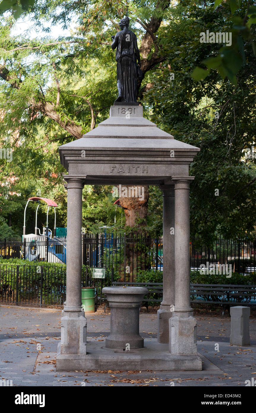 Temperance statue in Tompkins Square Park NYC. Tompkins Square Park ...