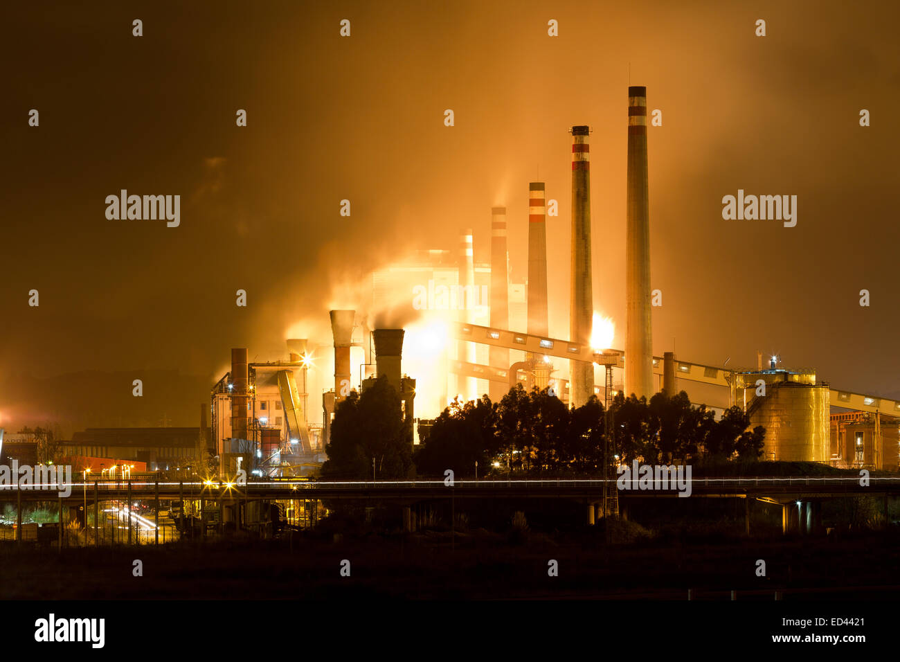 Arcelormittal steel factory in asturias hi-res stock photography and ...