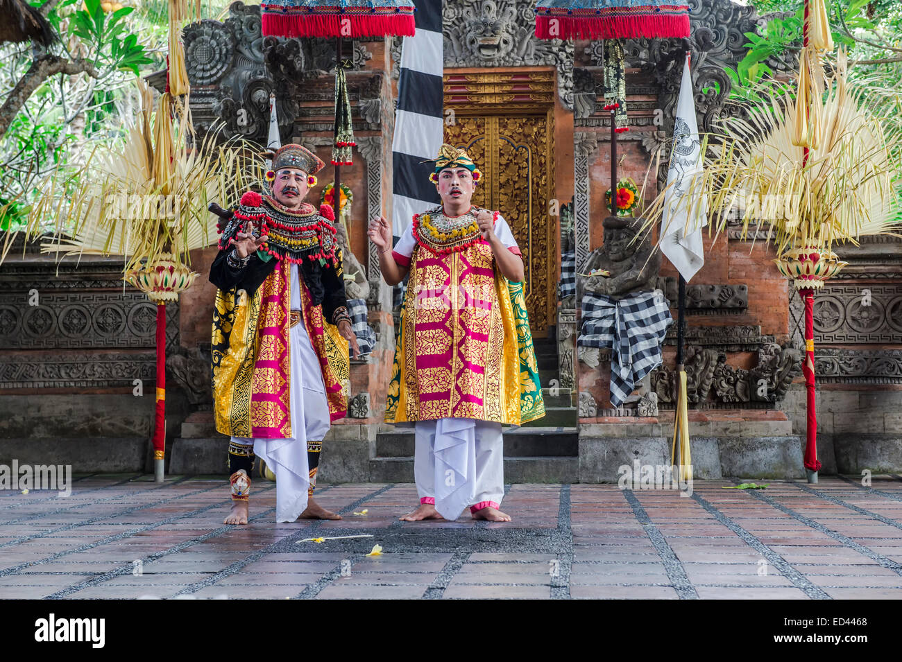 Barong and Kris Dance, Traditional Balinese dance, Ubud, Bali Island ...