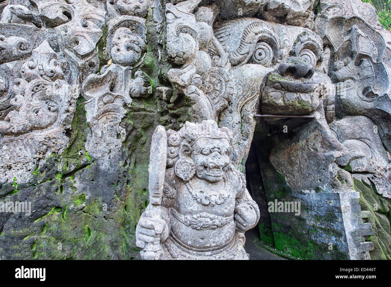 Goa Gajah Elephant Cave, Entrance, Bali, Indonesia Stock Photo - Alamy