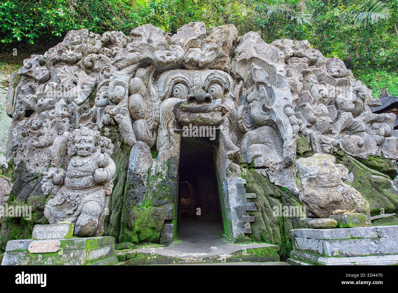 Goa Gajah Elephant Cave, Entrance, Bali, Indonesia Stock Photo - Alamy