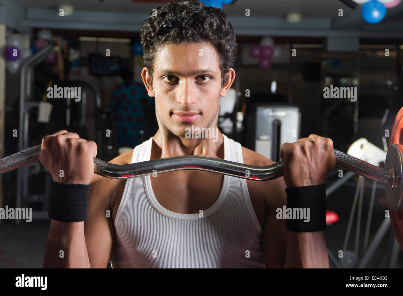 1 indian Sports man Health Club Body Building Stock Photo - Alamy