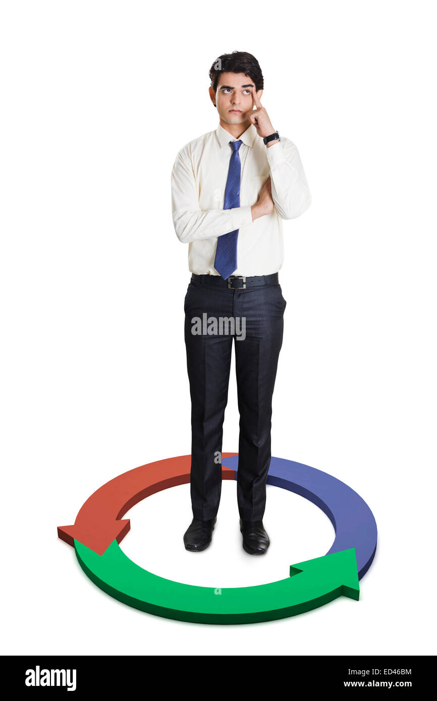 1 indian businessman standing Stock Photo - Alamy