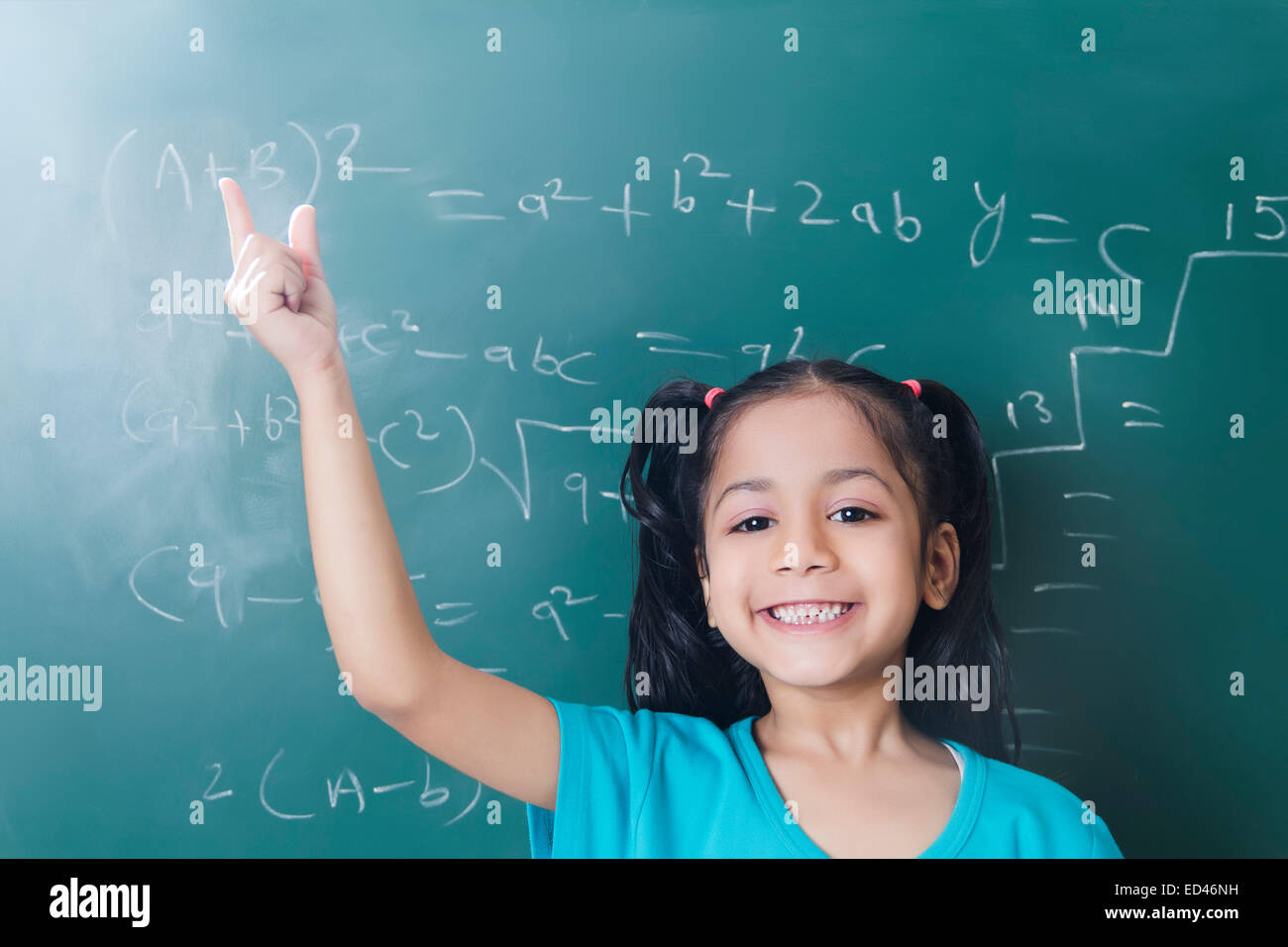 1 indian child girl student Stock Photo - Alamy