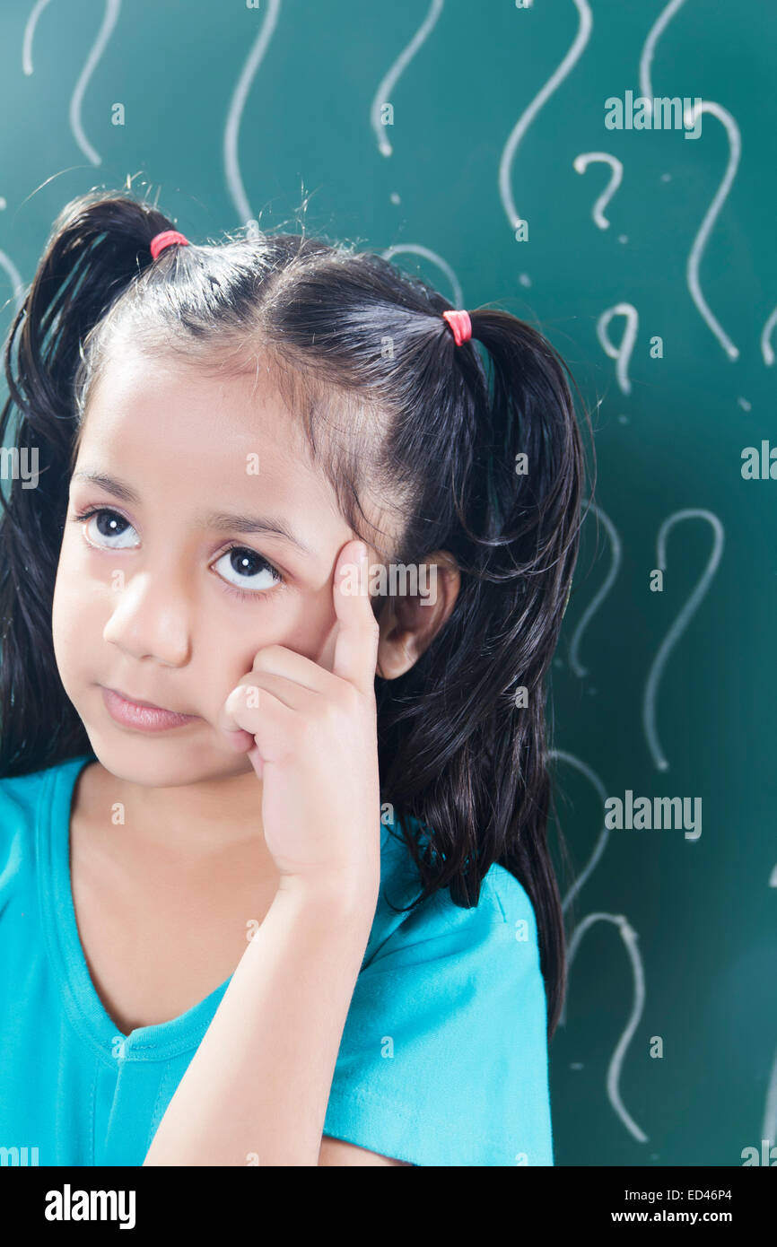 1 indian child girl student Stock Photo - Alamy