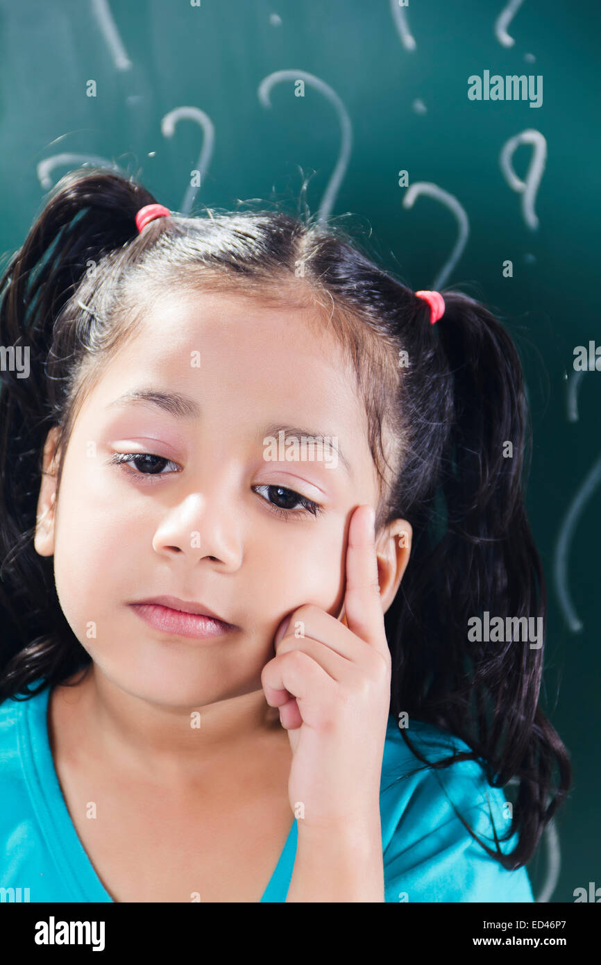 1 indian child girl student Stock Photo - Alamy