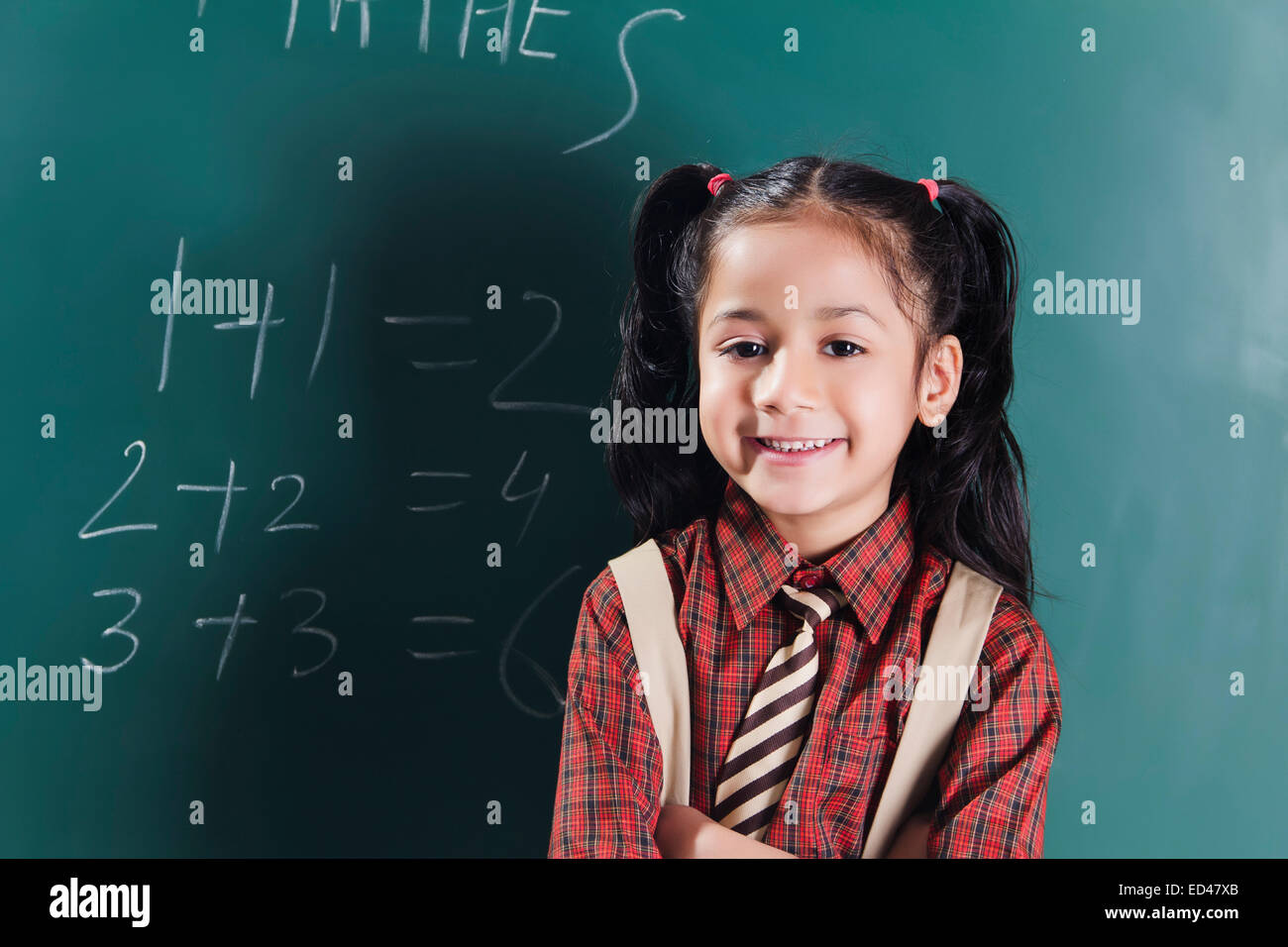 1 indian child girl student Stock Photo - Alamy