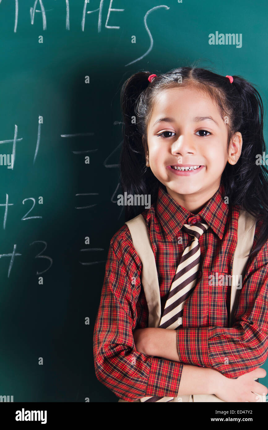 1 indian child girl student Stock Photo - Alamy
