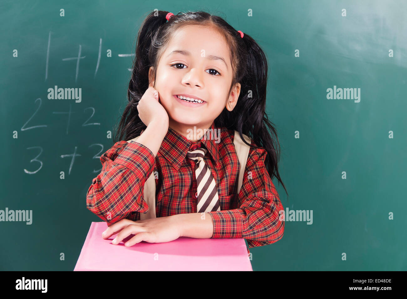 1 indian child girl student study Stock Photo - Alamy