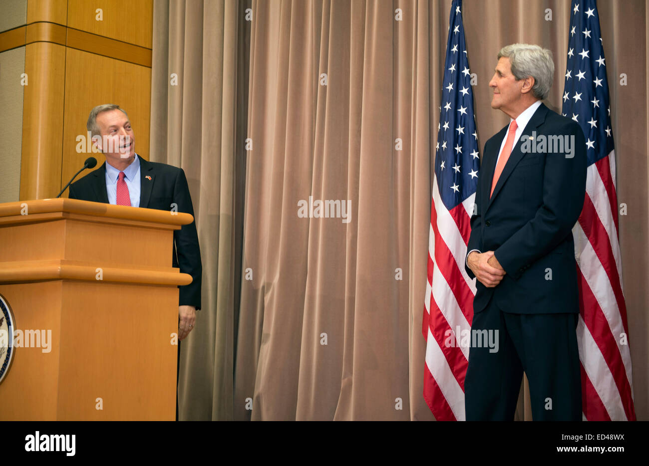 U.S. Ambassador to Vietnam Ted Osius III delivers remarks during his ...