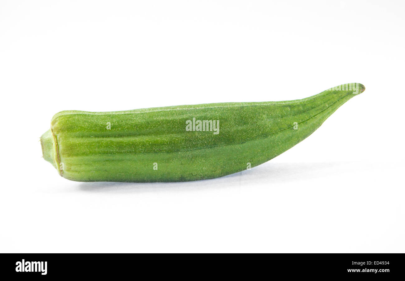 Green okra pods hi-res stock photography and images - Alamy