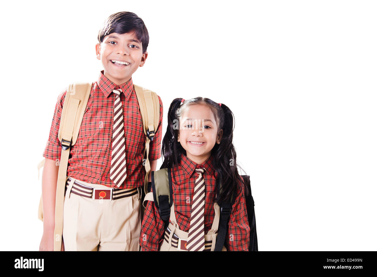 2 indian children school students Stock Photo - Alamy