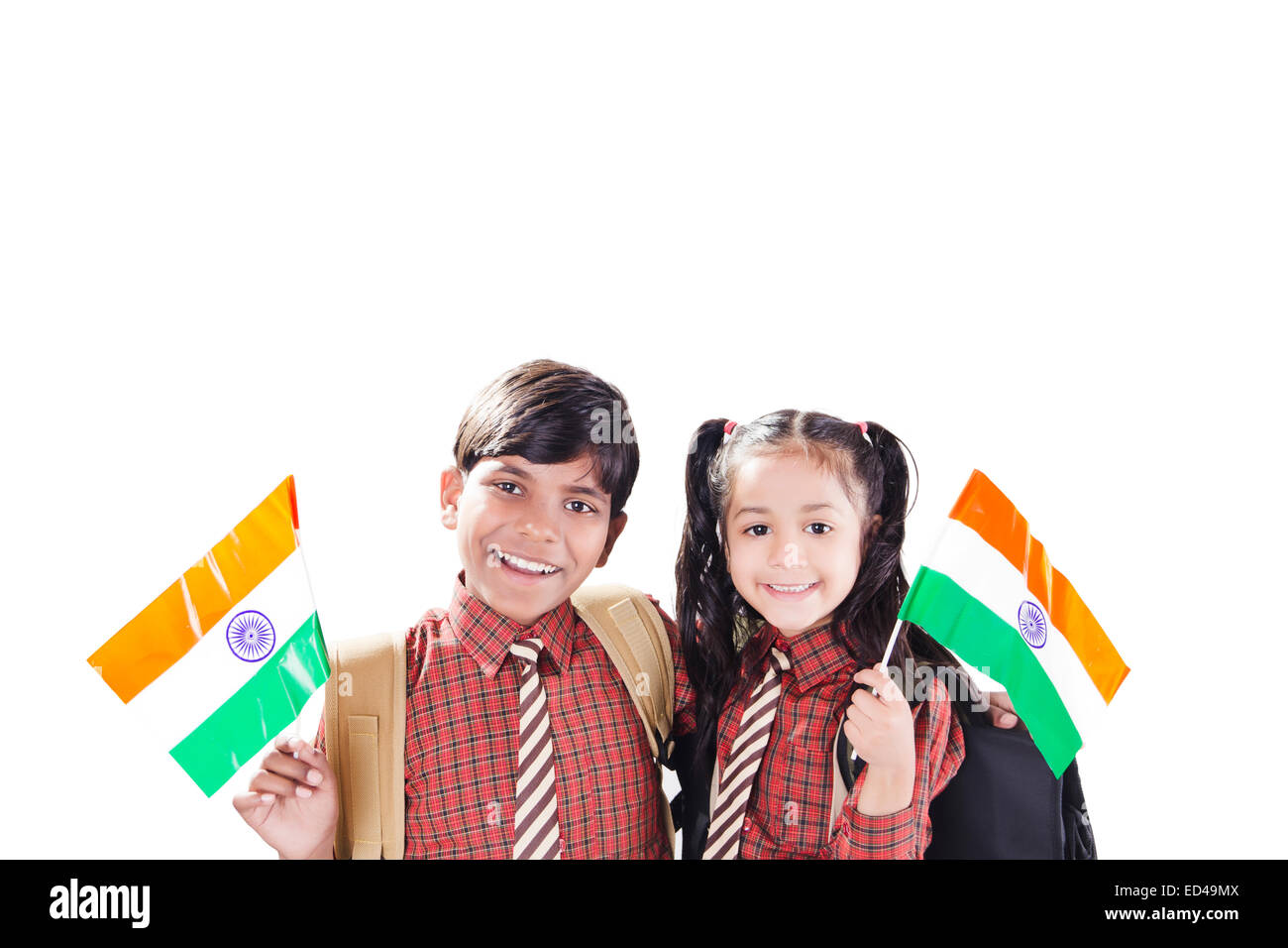 Students carrying indian flags hi-res stock photography and images - Alamy
