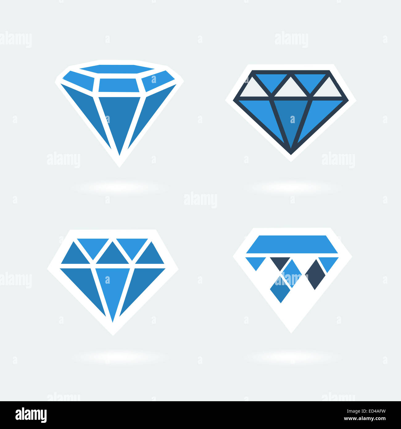 Set of symbols diamond eps 8 file format Stock Photo - Alamy