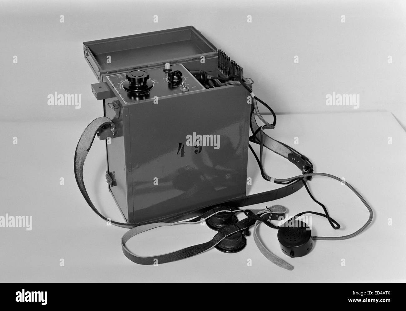 This shortwave radio telephone was produced in Yleisradio’s workshop in ...