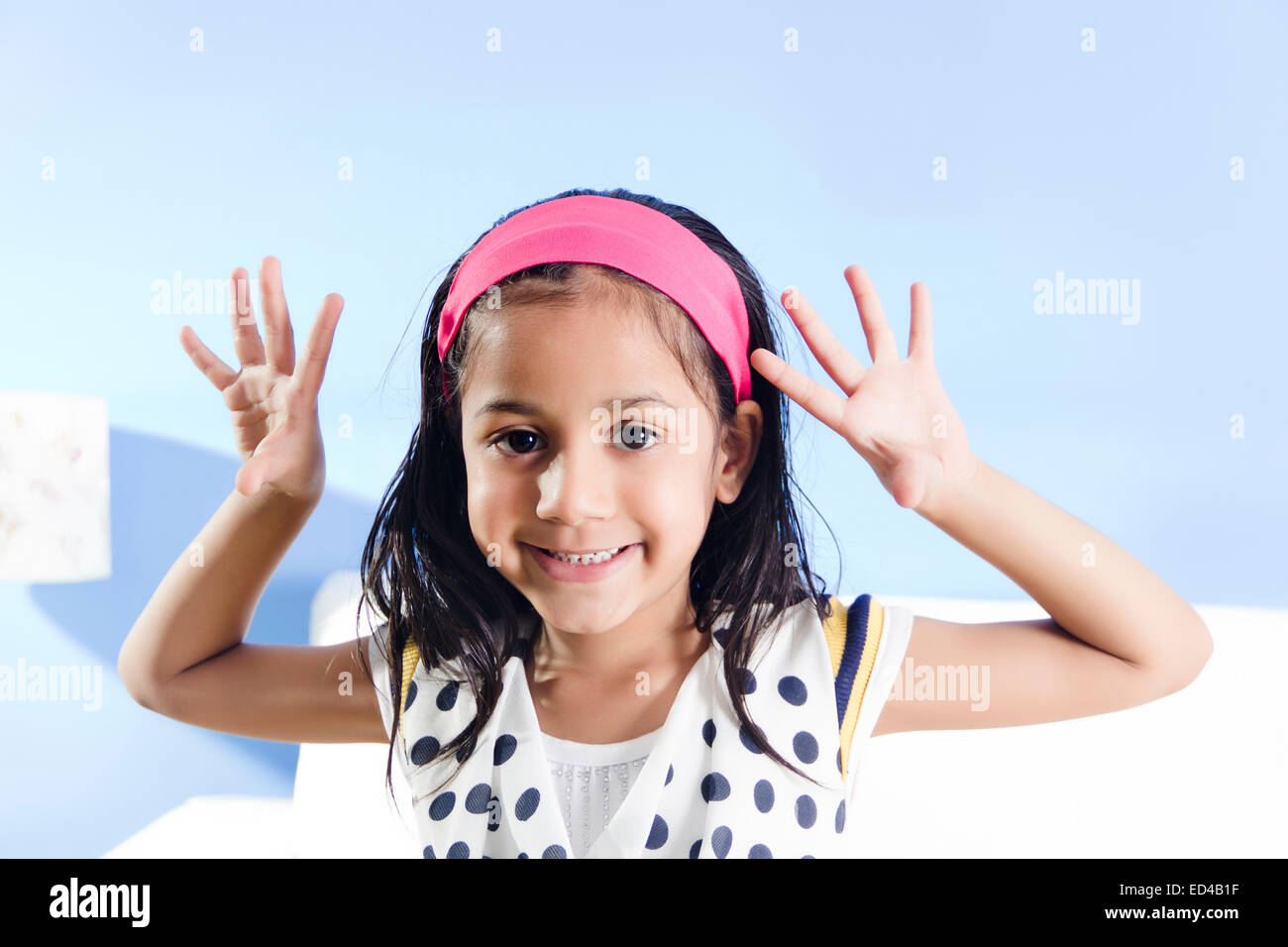 Indian child girl mischief hi-res stock photography and images - Alamy