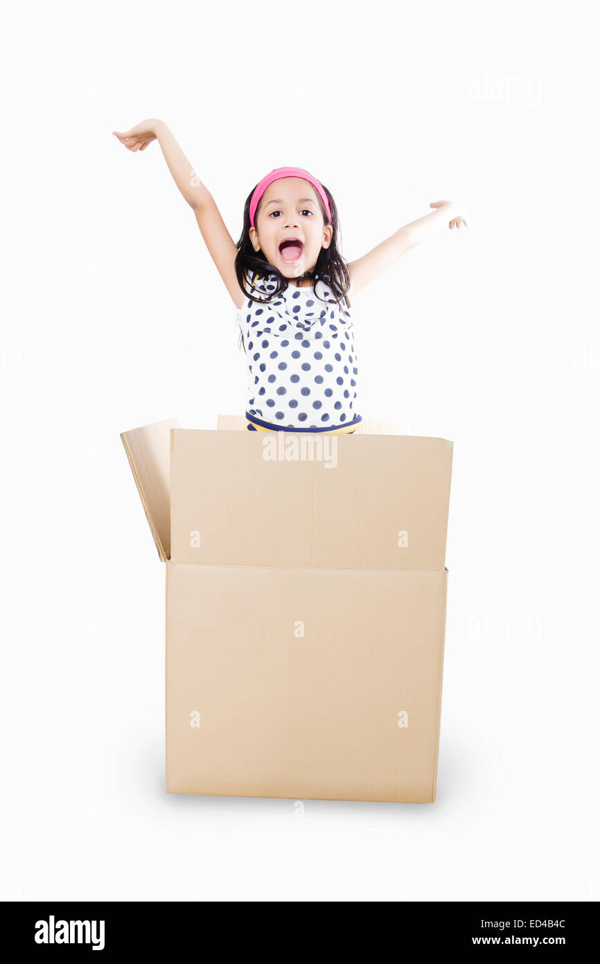 Indian child girl mischief hi-res stock photography and images - Alamy