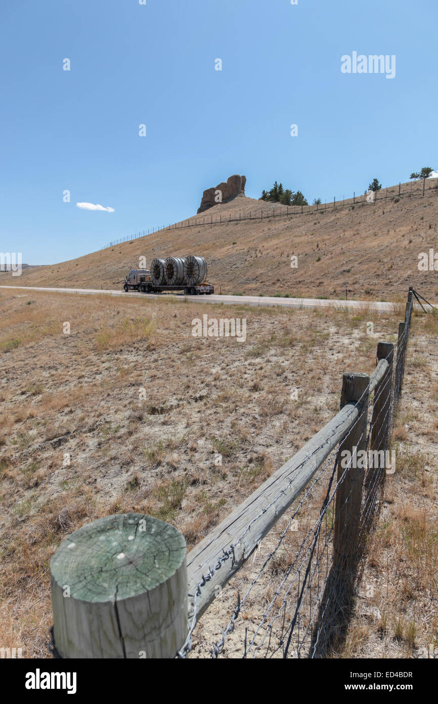 Polyethylene pipe truck hi-res stock photography and images - Alamy
