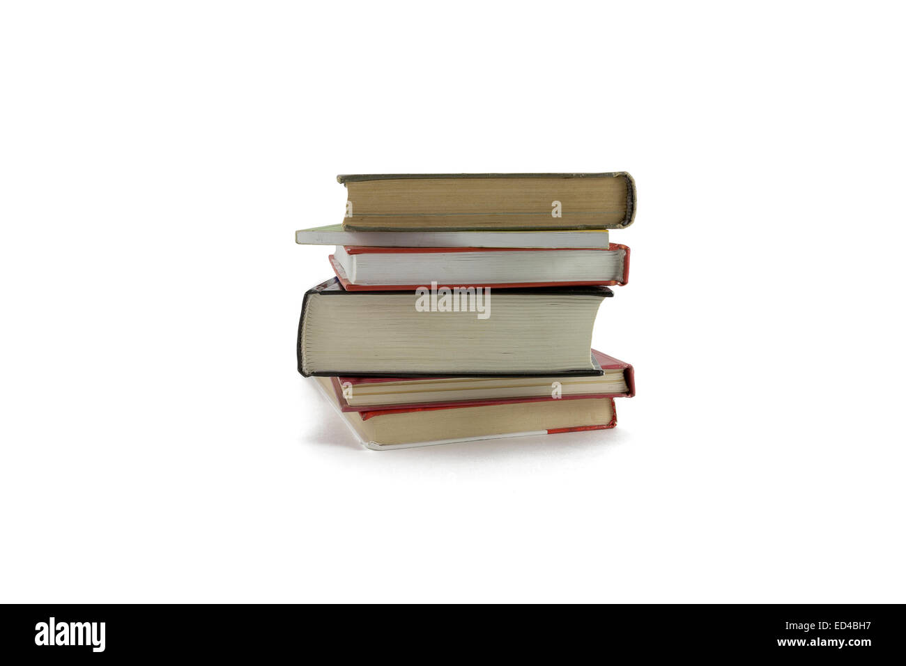 Books on white background Stock Photo - Alamy