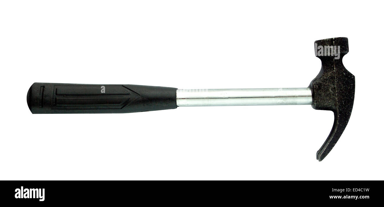 Metal hammer isolated on white background Stock Photo - Alamy