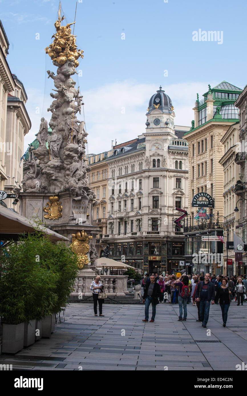 Graben pedestrian street vienna hi-res stock photography and images - Alamy