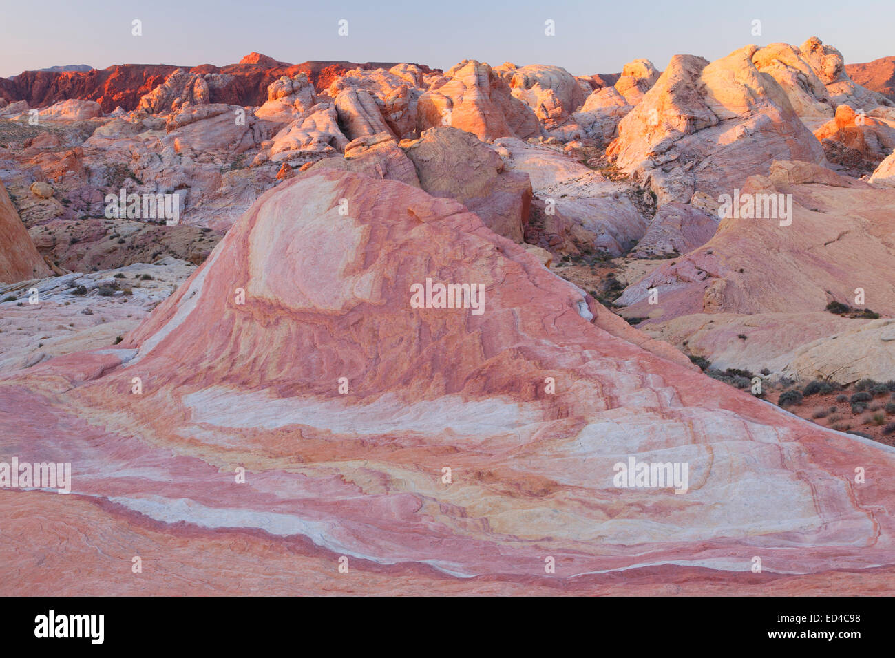 Colorful sandstone, Valley of Fire State Park, near Las Vegas, Nevada ...