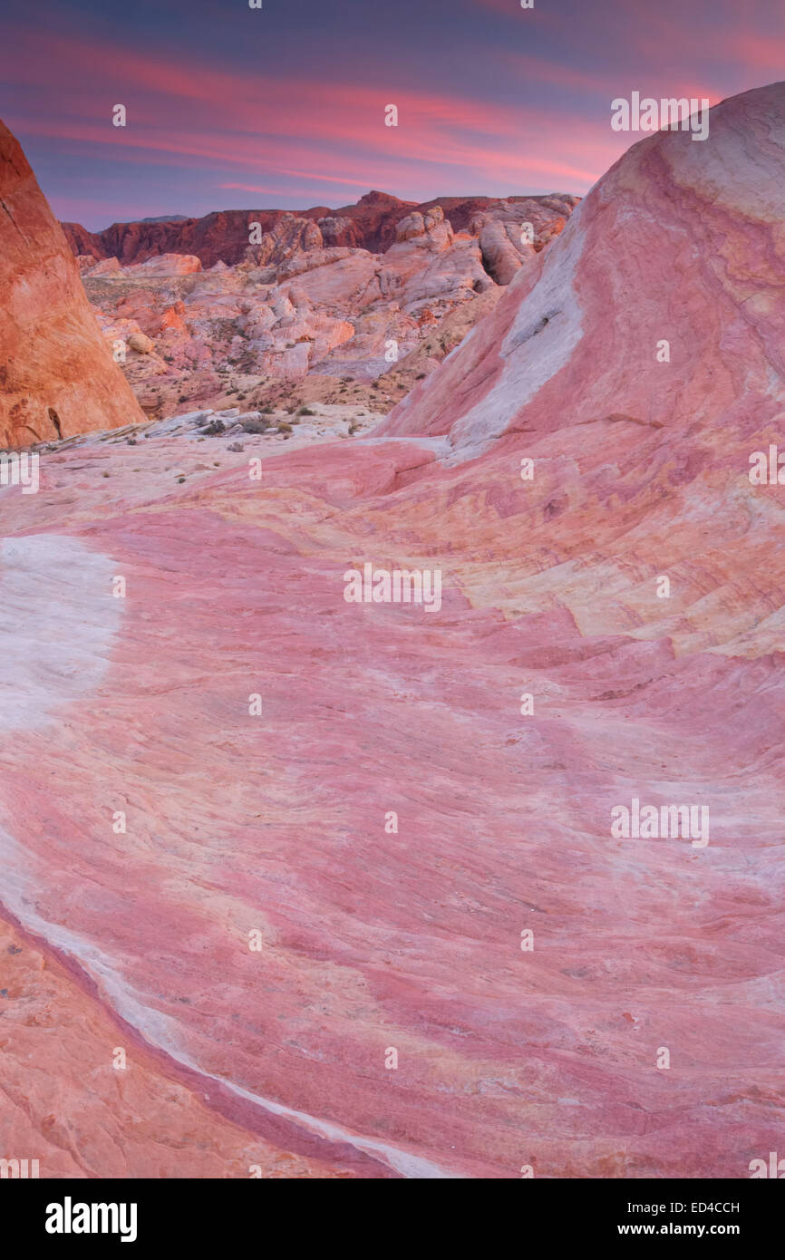 Colorful sandstone, Valley of Fire State Park, near Las Vegas, Nevada ...