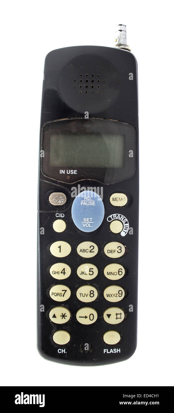 wireless phone on white background Stock Photo - Alamy