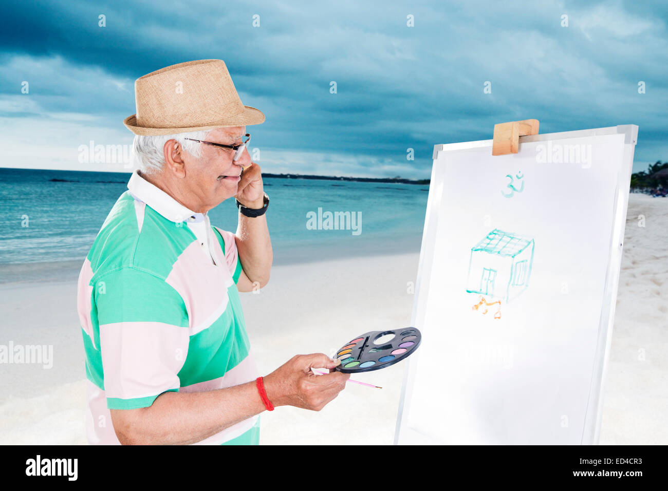 Old sea man painting hi-res stock photography and images - Alamy